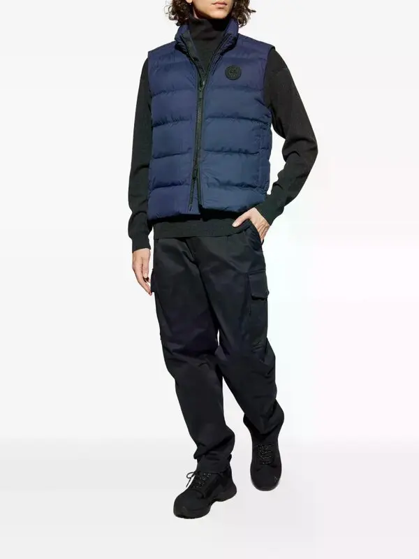 Canada Goose Quilted Logo-patch Gilet - Blue
