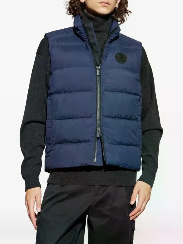 Canada Goose Quilted Logo-patch Gilet - Blue