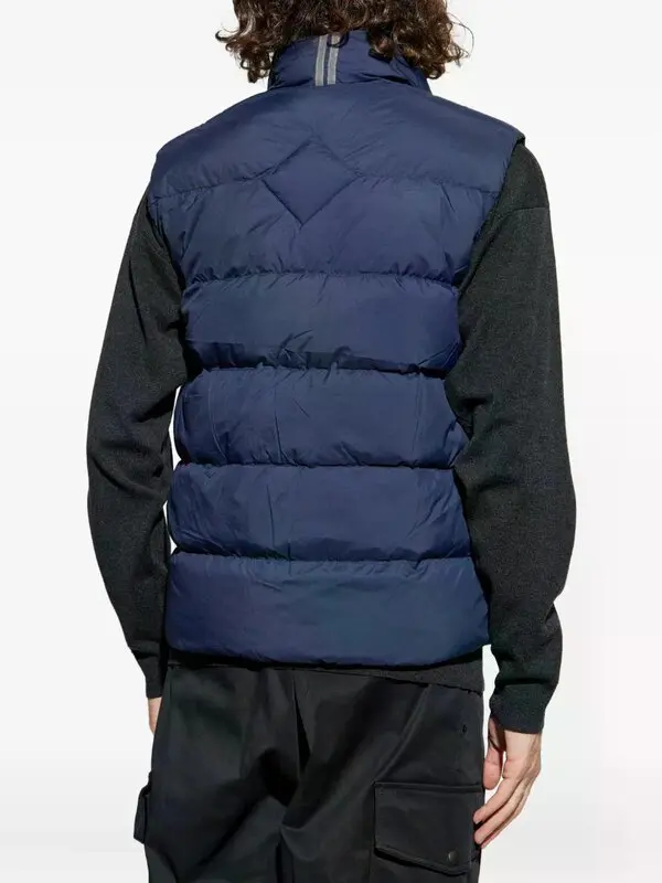 Canada Goose Quilted Logo-patch Gilet - Blue