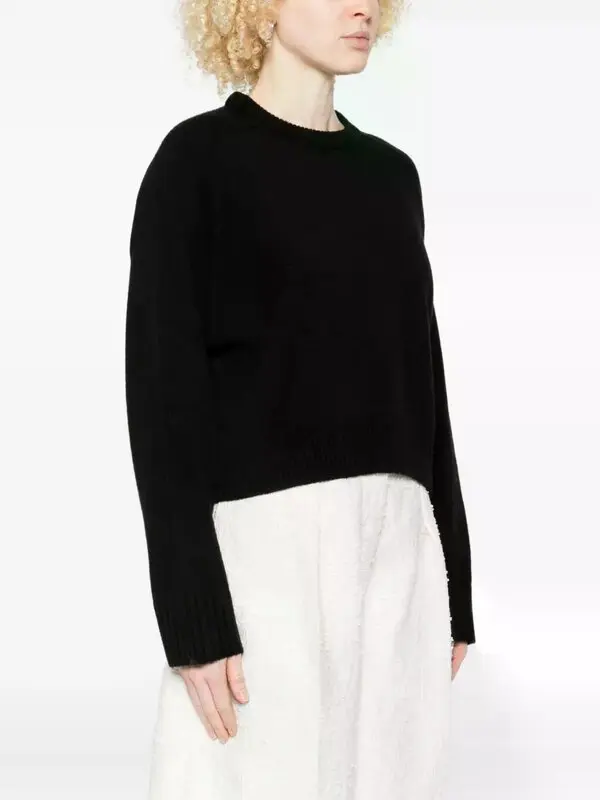 Loulou De Saison Round-neck Crop Sweater