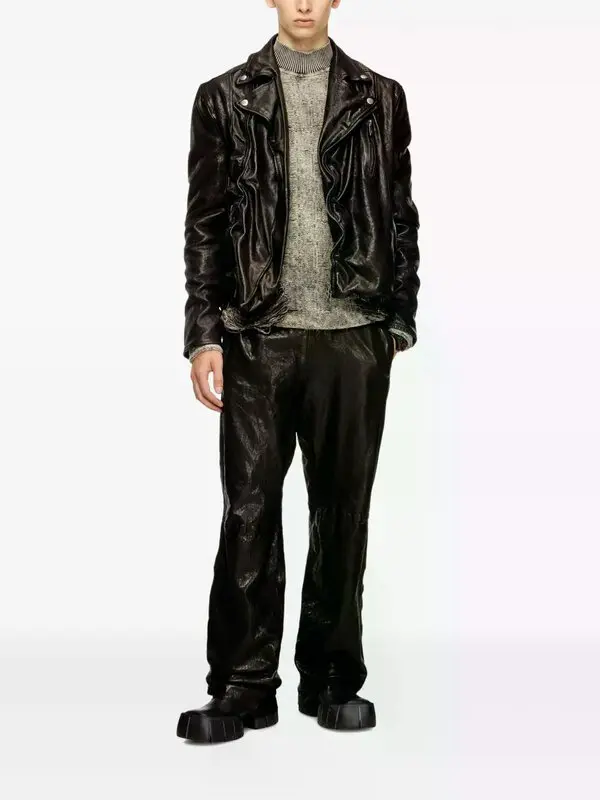 DIESEL Leather Trousers