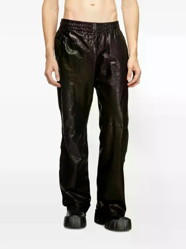DIESEL Leather Trousers