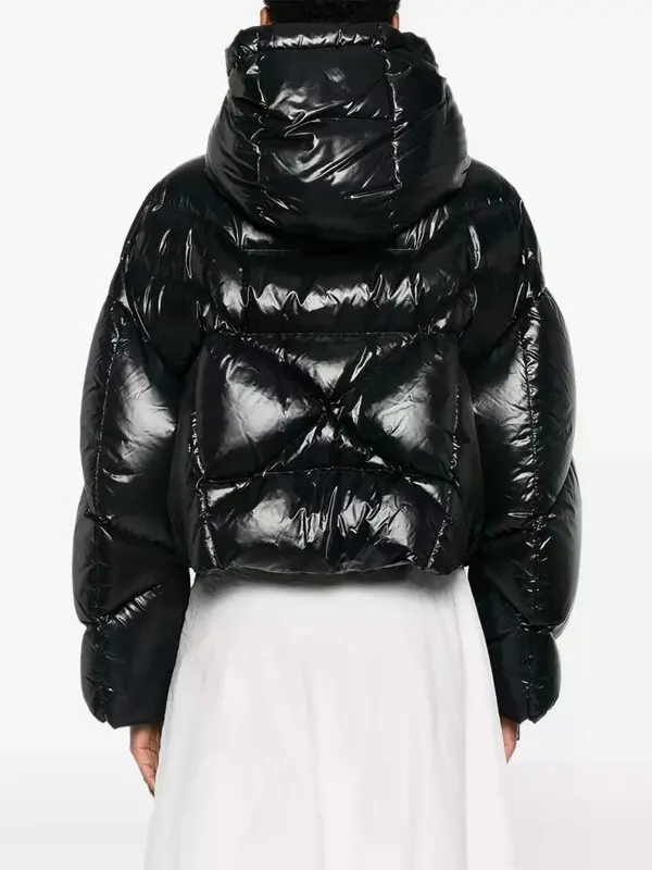 Khrisjoy Quilted Hooded Puffer Jacket - Black