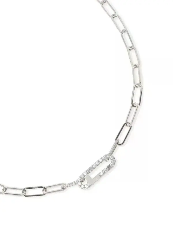 ALINKA 18k White Gold Linka Diamond Necklace - Silver
