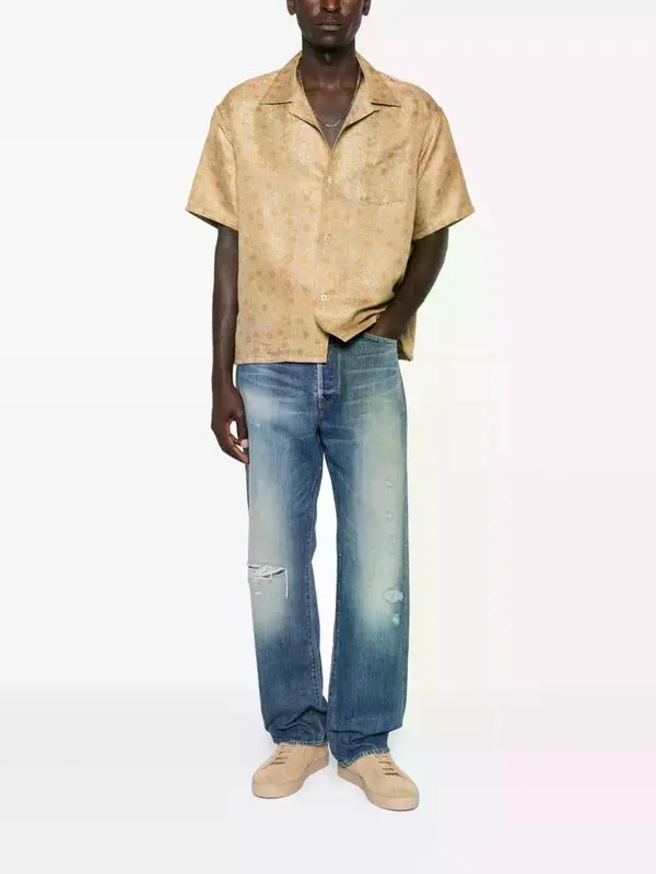Visvim Crosby Floral-jacquard Shirt