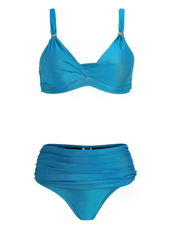 LYGIA & NANNY Triangle Bikini Top - Blue