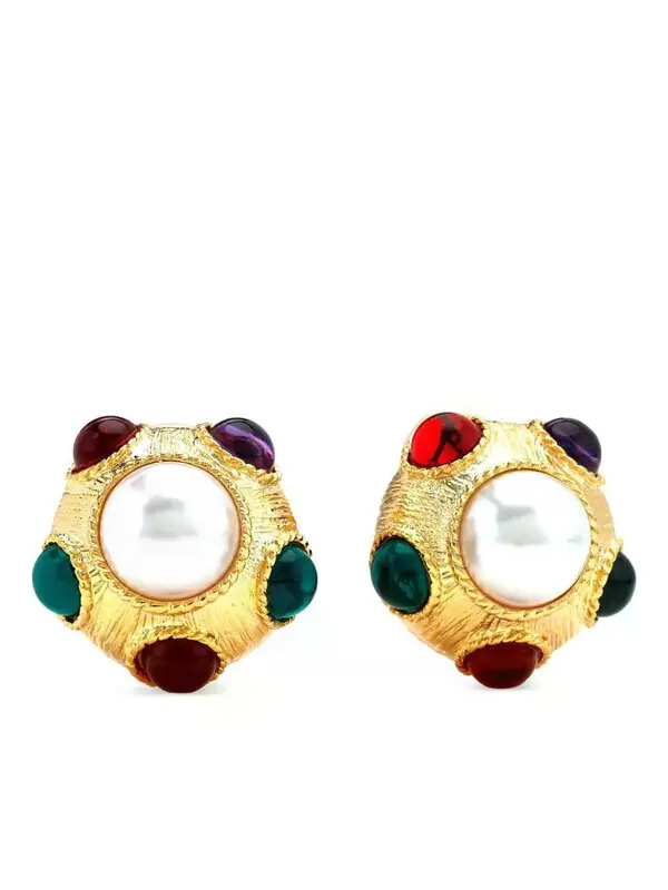 KENNETH JAY LANE Faux-pearl Stud Earrings - Gold
