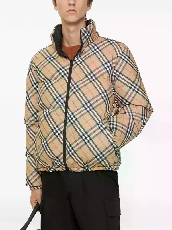 Burberry Reversible Check Snowdon Puffer Jacket - Neutrals