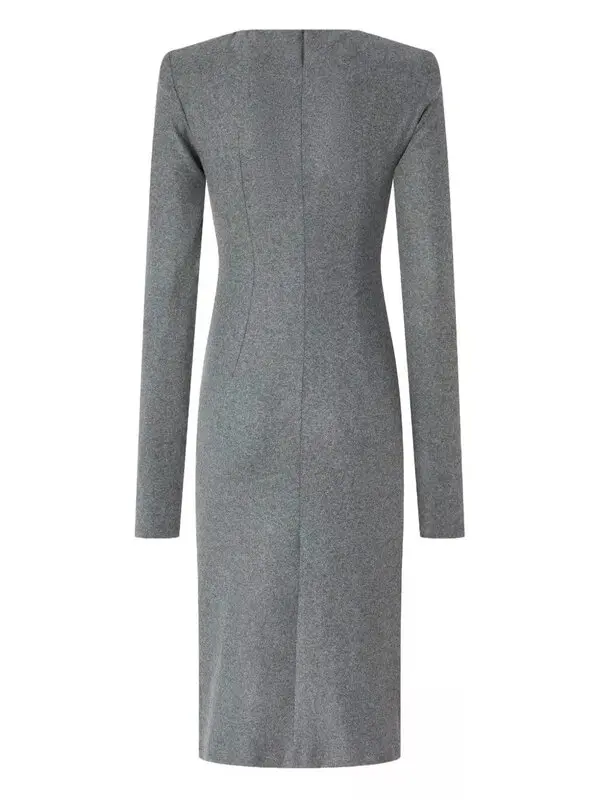 Pinko Slim-fit Midi Dress With Draping