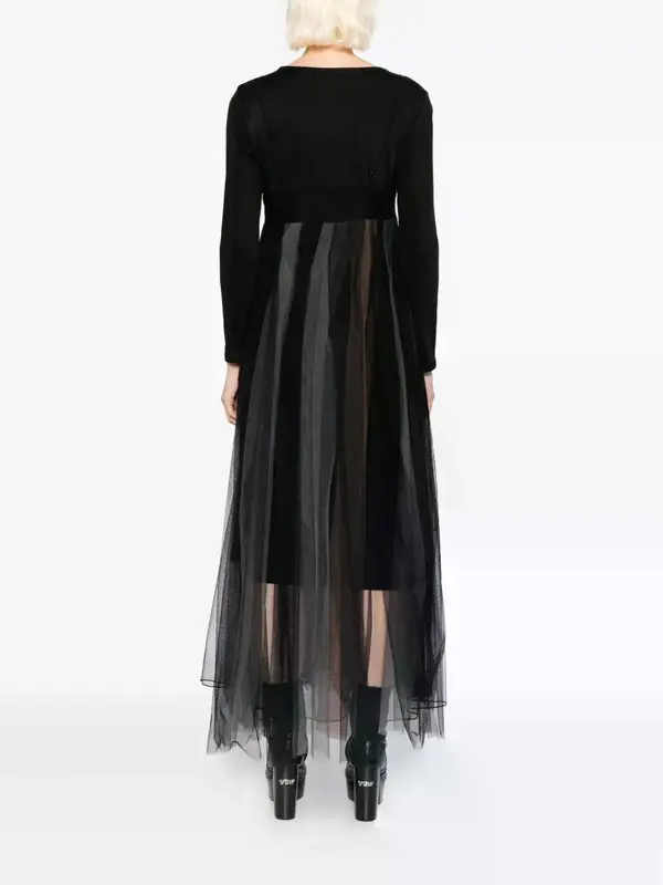 QUETSCHE Layered Long-sleeved Dress
