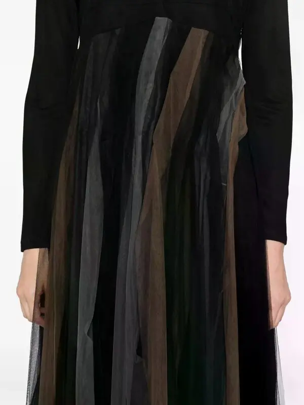 QUETSCHE Layered Long-sleeved Dress