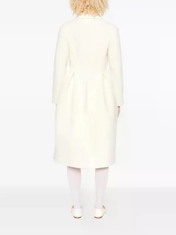 Vivetta Pleated Coat With Peter Pan Collar