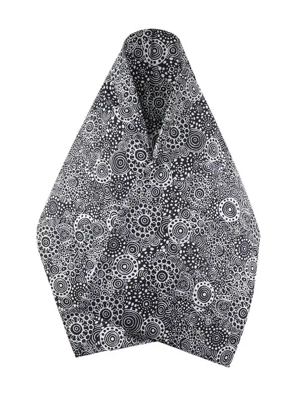 10 CORSO COMO Circle-pattern Scarf - Black