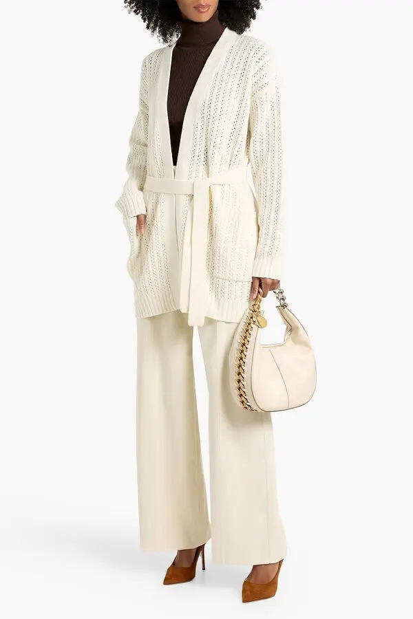 Max Mara Balzac Wool And Cashmere-blend Cardigan - Ivory