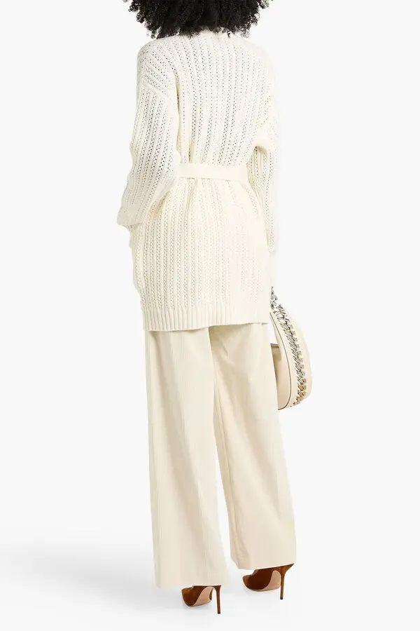 Max Mara Balzac Wool And Cashmere-blend Cardigan - Ivory