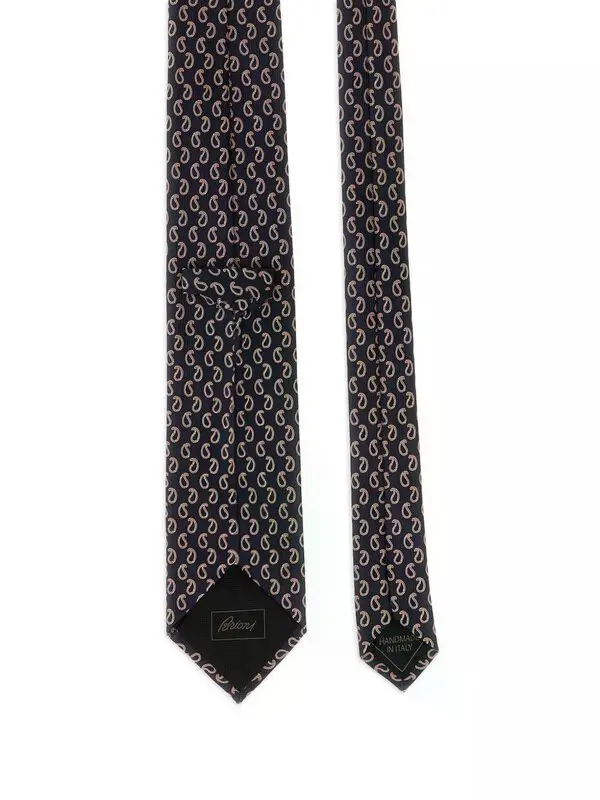 Brioni Paisley Jacquard Neck Tie