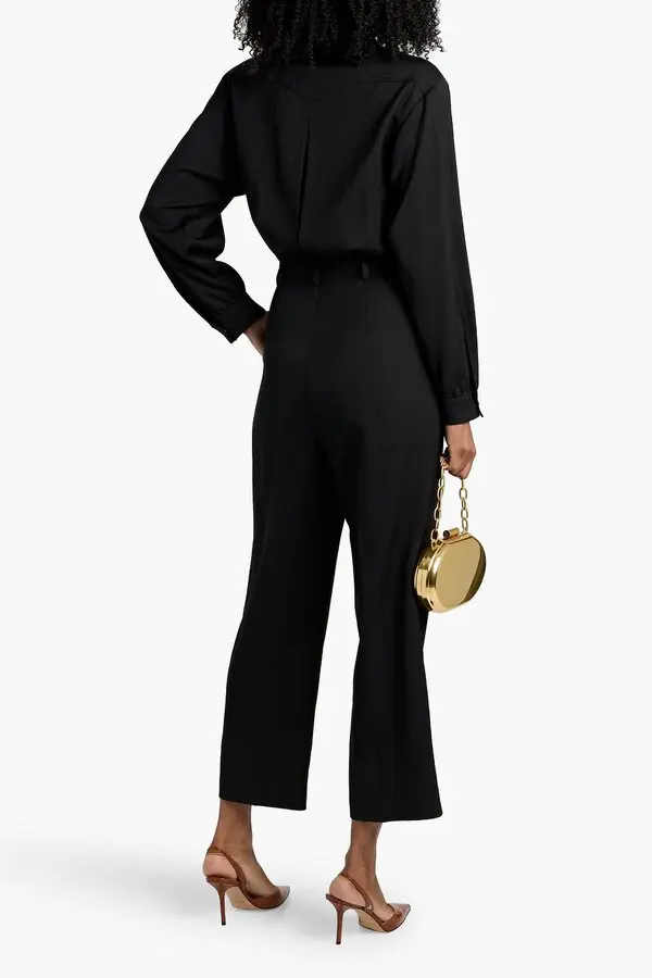 Max Mara Ragusa Wool-twill Jumpsuit