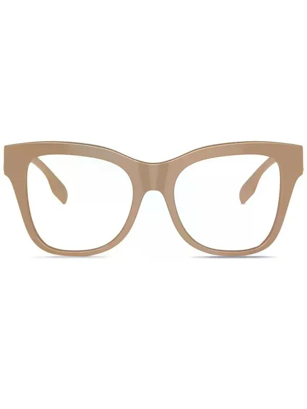 Burberry Tb-motif Square-frame Glasses - Neutrals