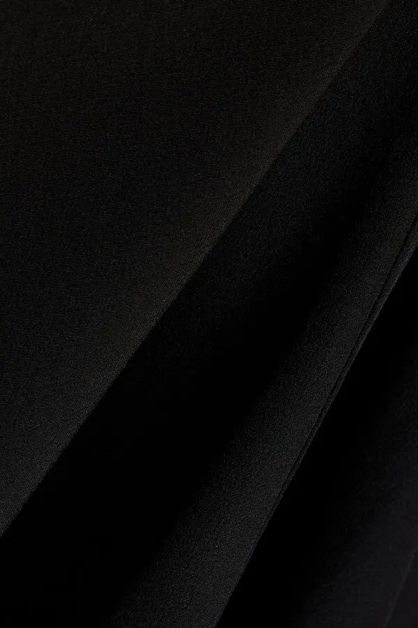 Max Mara Ecuador Pleated Silk Crepe De Chine Top
