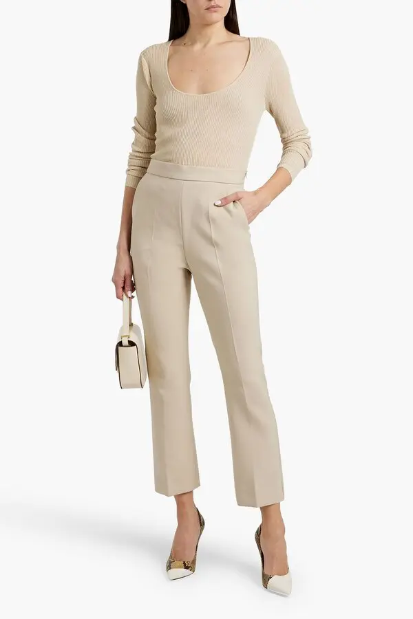 Max Mara Nepeta Wool-blend Slim-leg Trousers