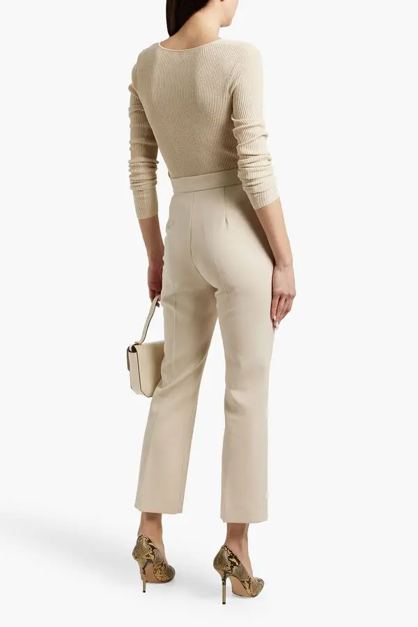 Max Mara Nepeta Wool-blend Slim-leg Trousers