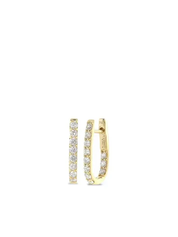 ALINKA 18k Diamond-pavé Hoop Earring - Gold