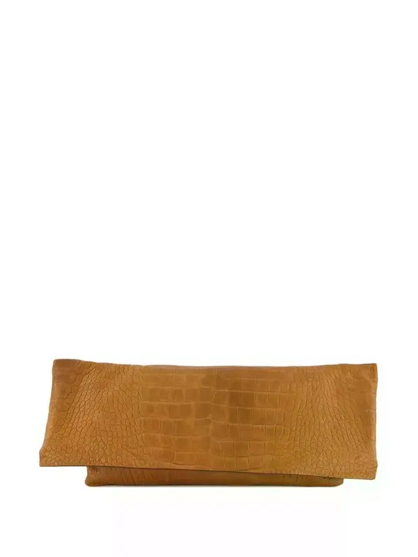Johanna Ortiz Crocodile-embossed Clutch