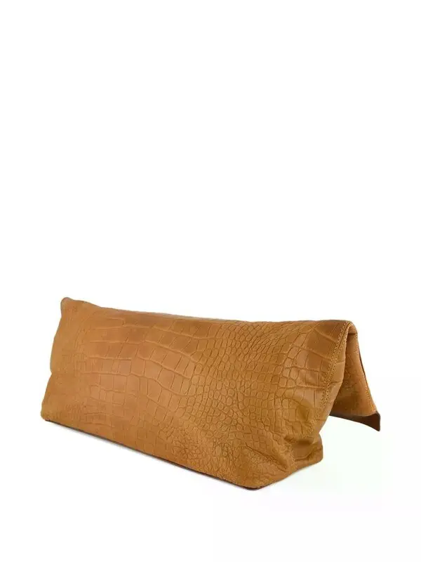 Johanna Ortiz Crocodile-embossed Clutch