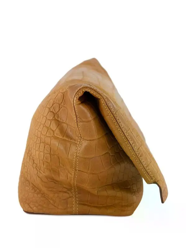 Johanna Ortiz Crocodile-embossed Clutch