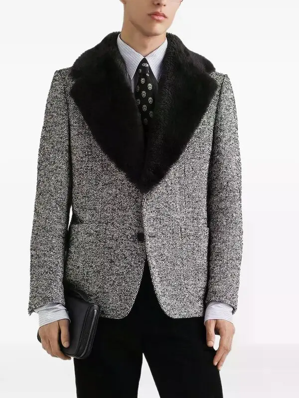 Dolce & Gabbana Fur-trimmed Blazer