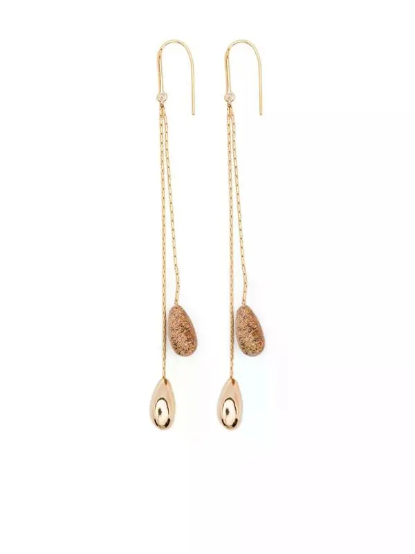 Isabel Marant Imala Chain Stone Earring - Gold