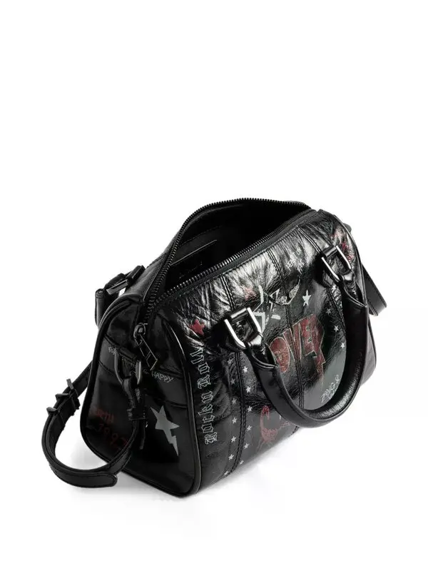 Zadig&Voltaire Star-print Leather Clutch