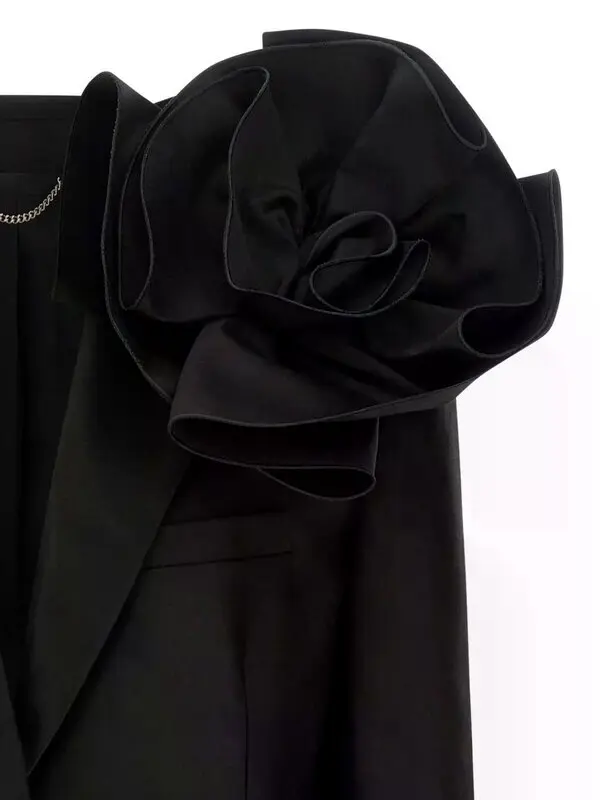 Magda Butrym Flower-appliqué Single-breasted Blazer