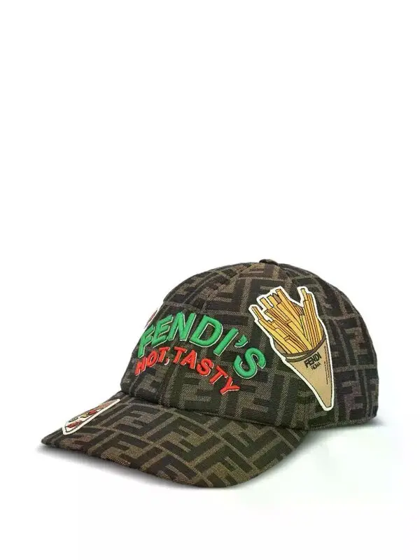 Fendi Ff Jacquard Baseball Cap - Brown | Editorialist display picture 1