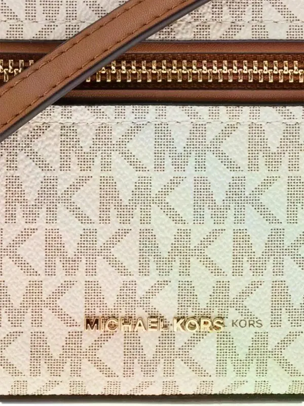 Michael Kors Jana Monogram-logo Crossbody Bag - Neutrals
