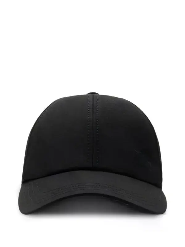 Burberry Equestrian Knight Gabardine Baseball Cap - Black