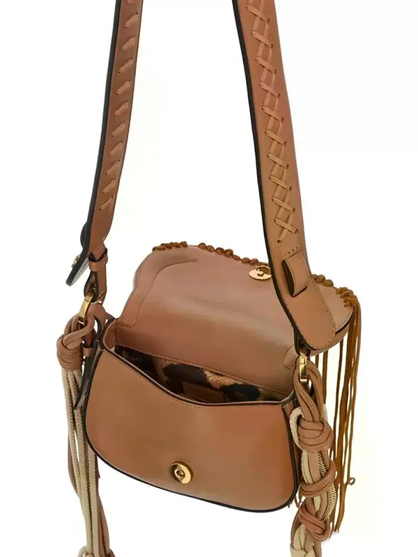 Roberto Cavalli Studded Fringe Shoulder Bag