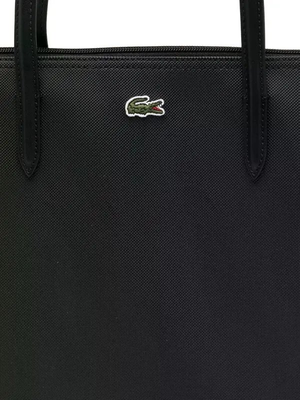 Lacoste Logo-embroidered Tote Bag - Black