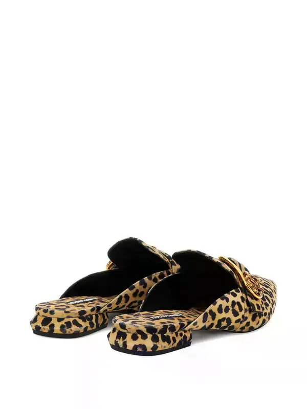 Roberto Cavalli Leopard-print Pointed-toe Flat Pumps