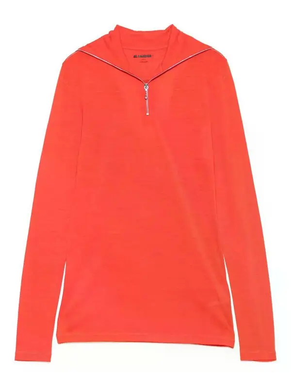 JIL SANDER High-neck Zip-front Sweatshirt