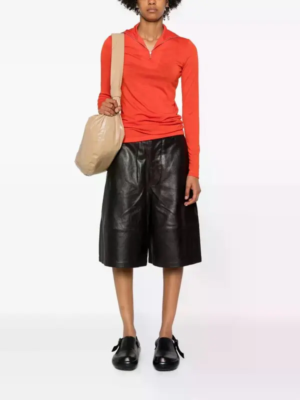 JIL SANDER High-neck Zip-front Sweatshirt