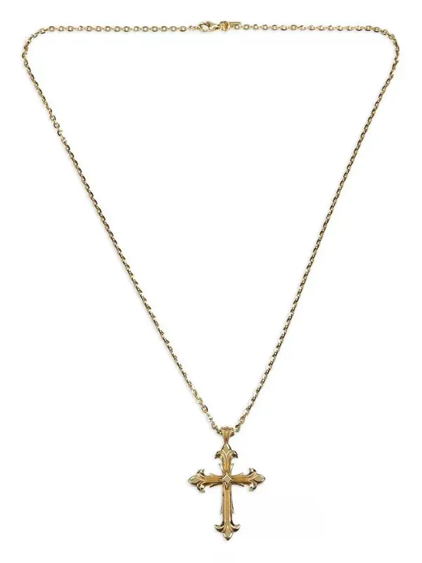 Emanuele Bicocchi Fleury Cross Pendant Necklace - Gold