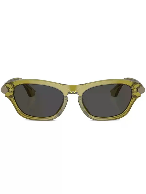 Burberry Oval Frame Sunglasses - Green
