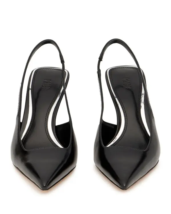 Paige Sienna Leather Slingback Pumps