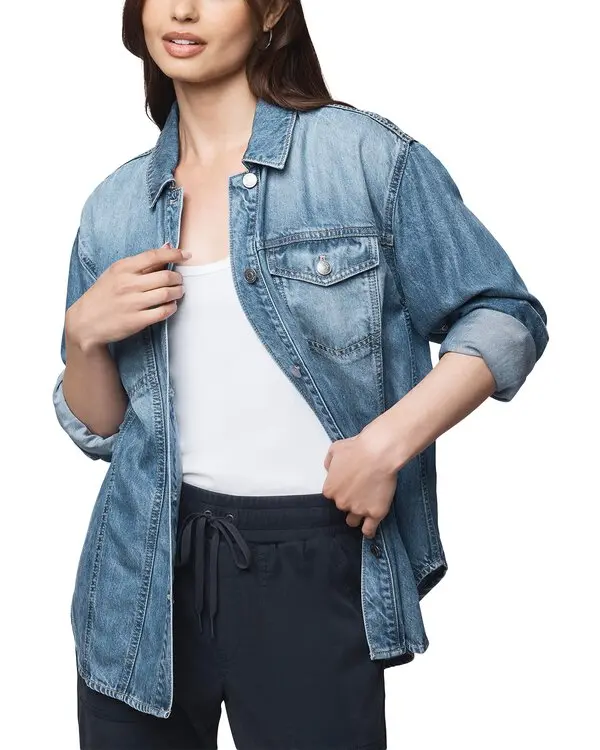 Splendid Soft Denim Shacket - Indigo