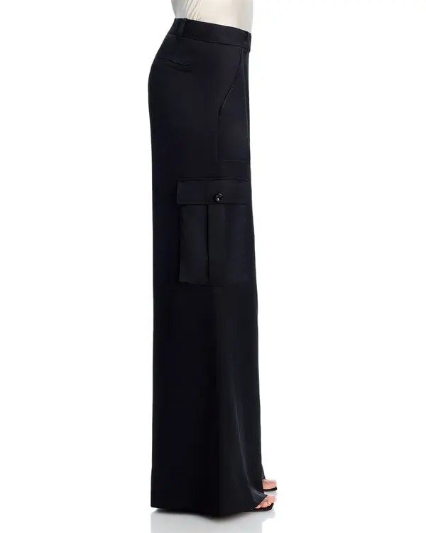 TOCCIN Maia Silky Satin Cargo Pants