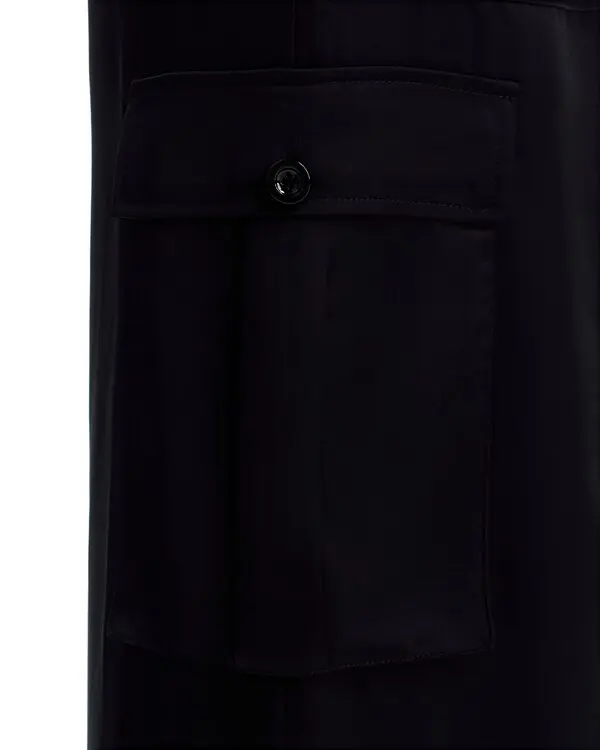 TOCCIN Maia Silky Satin Cargo Pants