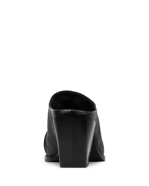 DONALD PLINER Westan Suede Mules - Black Leather