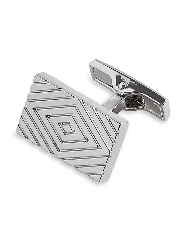 Ted Baker London Diamont Diamond Engraving Cufflinks - Silver