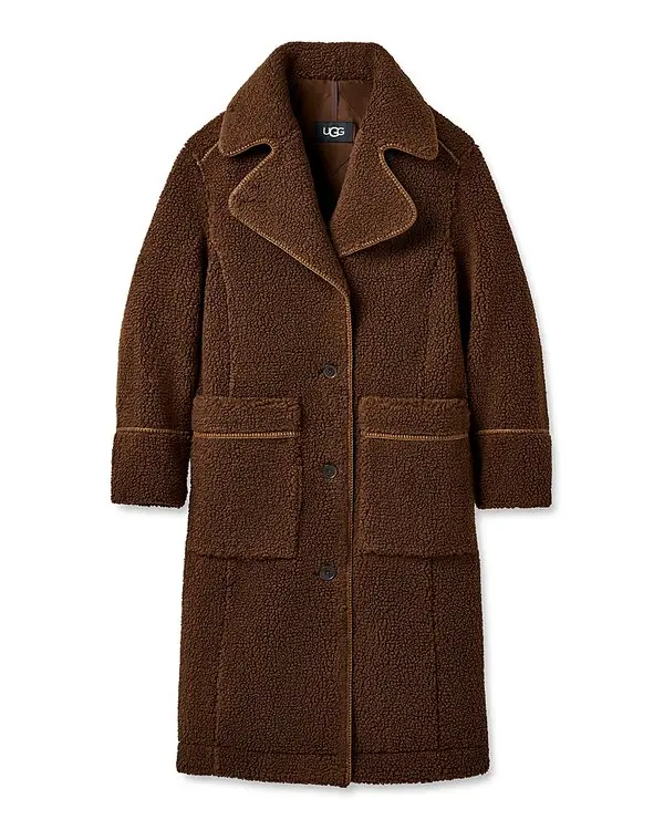 UGG Sema Fluff Coat - Deep Nutmeg